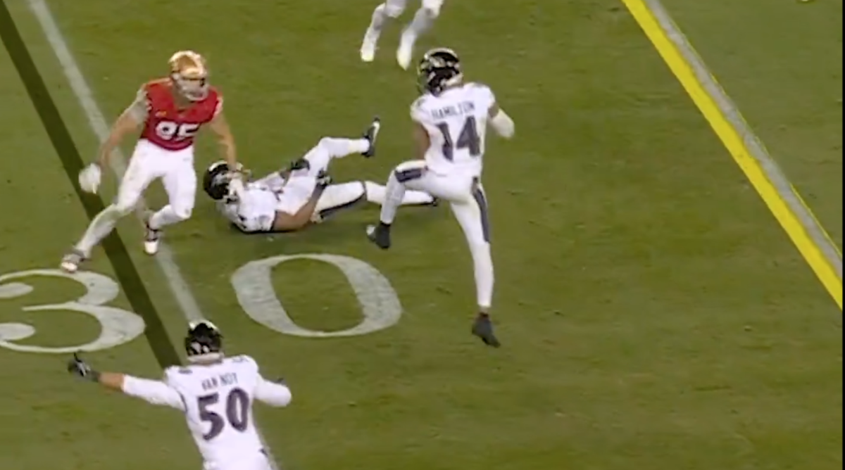 Ravens’ Kyle Hamilton Got the Coolest Interception…