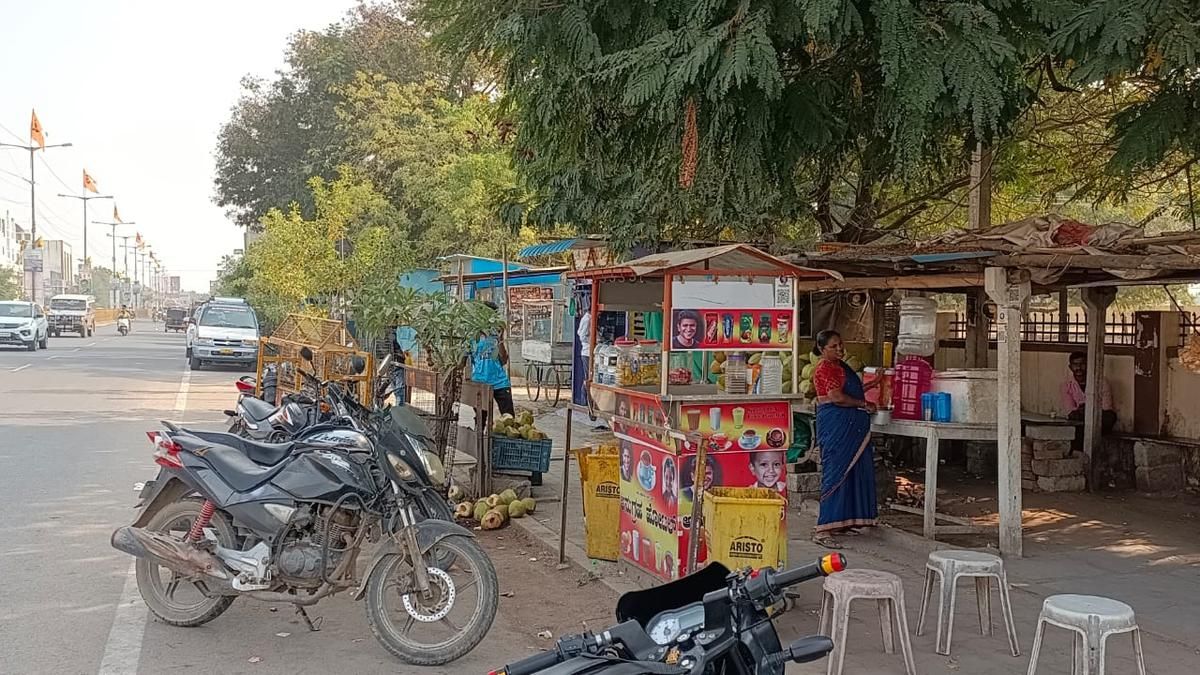 Temporary shops, sheds on public pavement causing…