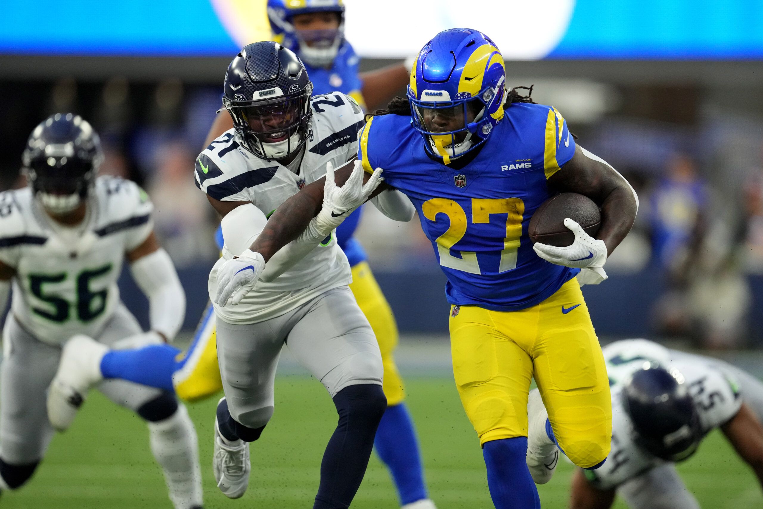 Rams release RB Darrell Henderson Jr. from practice…