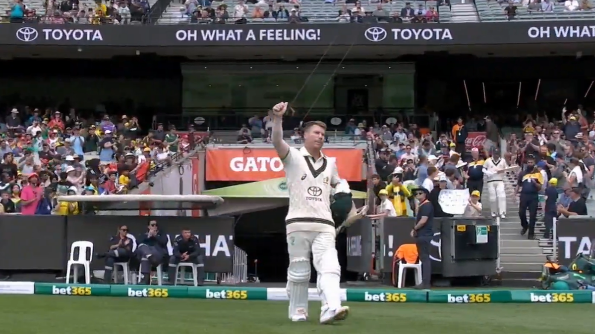 David Warner plays his final Boxing Day Test innings,…