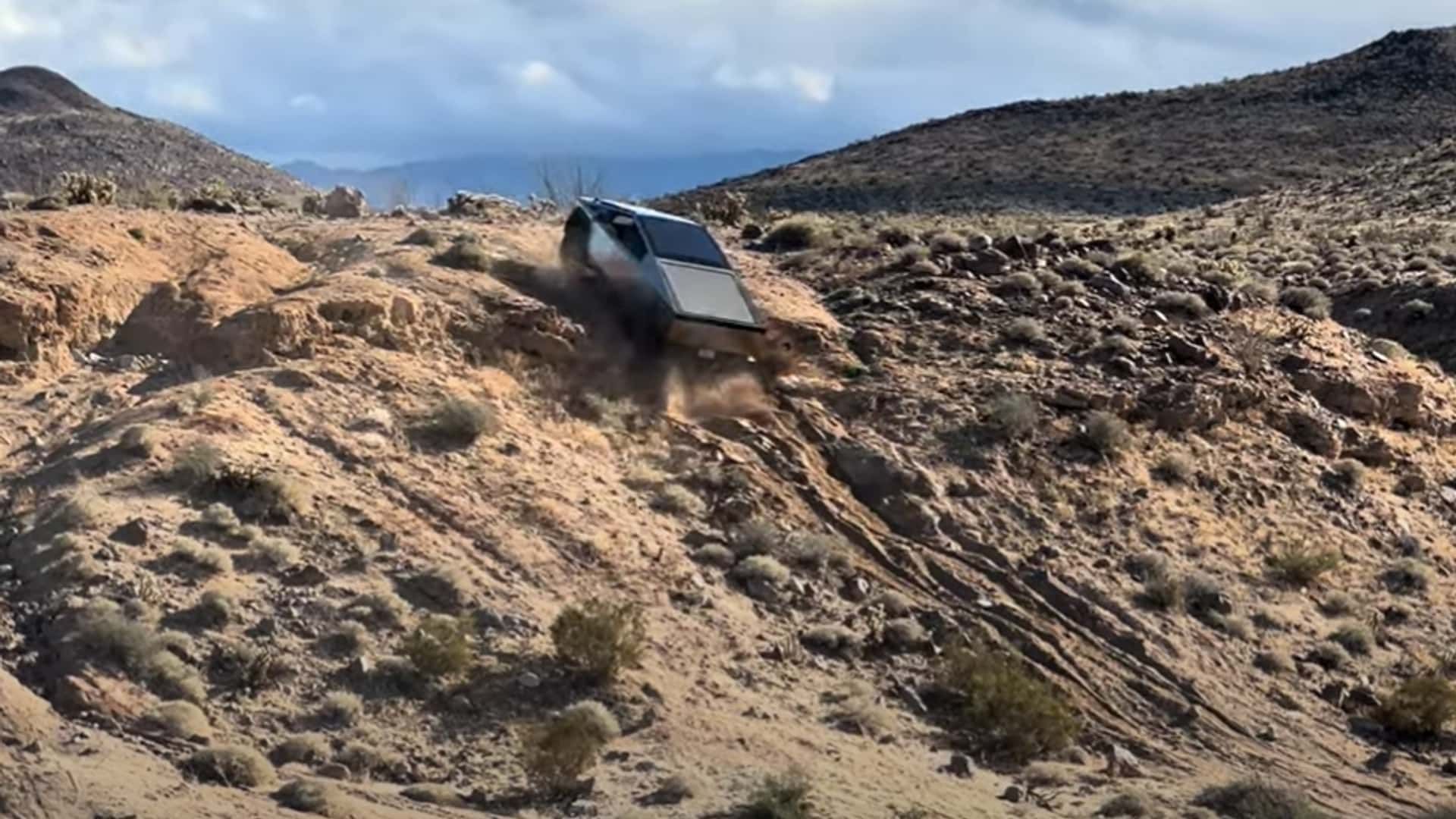 Watch The Tesla Cybertruck Take On A Challenging Hill…