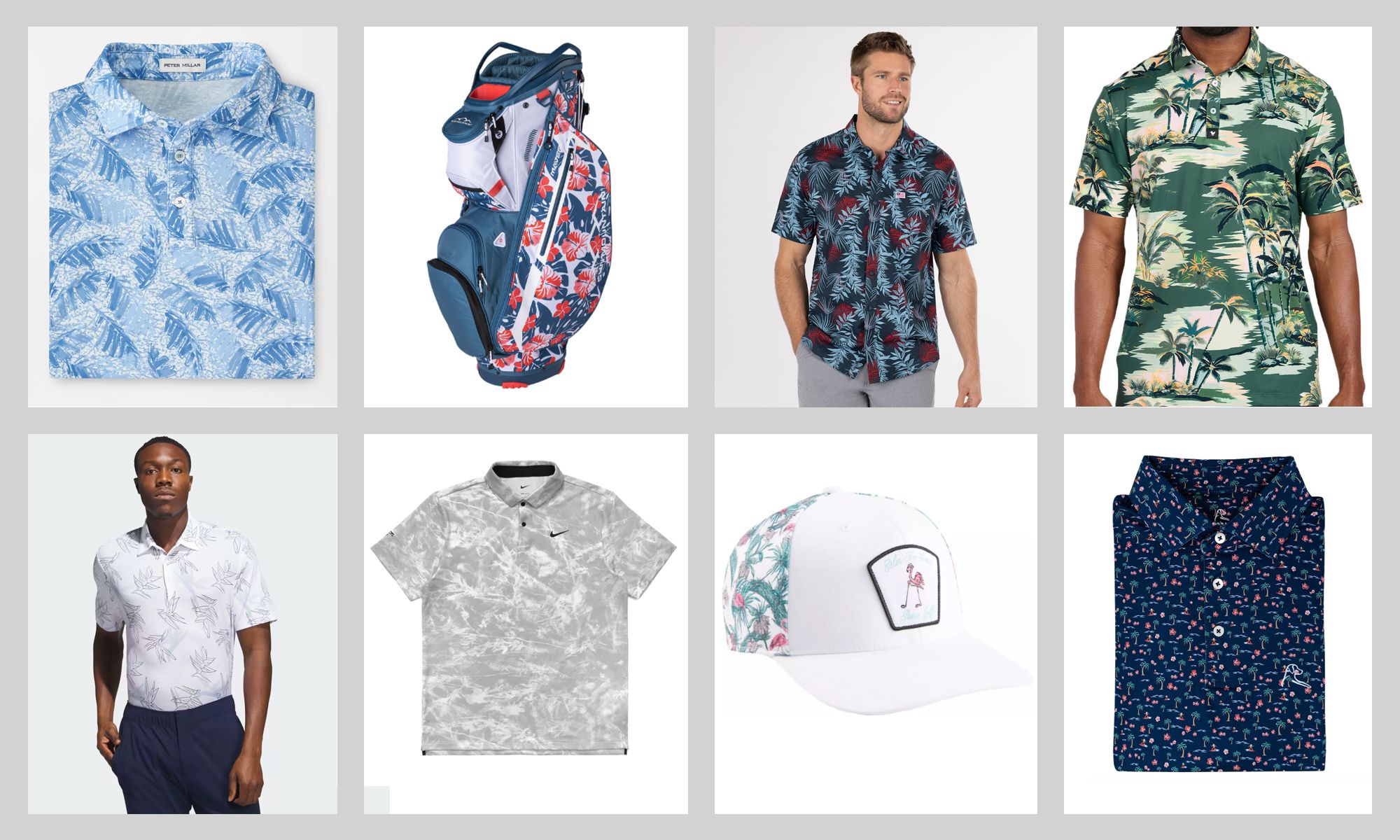 Tropical golf apparel and equipment to celebrate the…