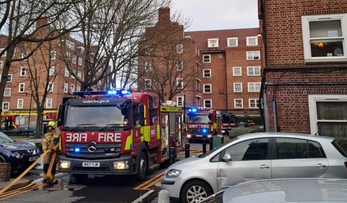 Woman dies in London flat fire as Met Police probe…