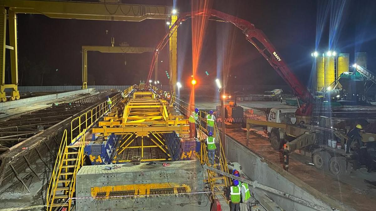 Country’s first 31-meter U-girder successfully cast…