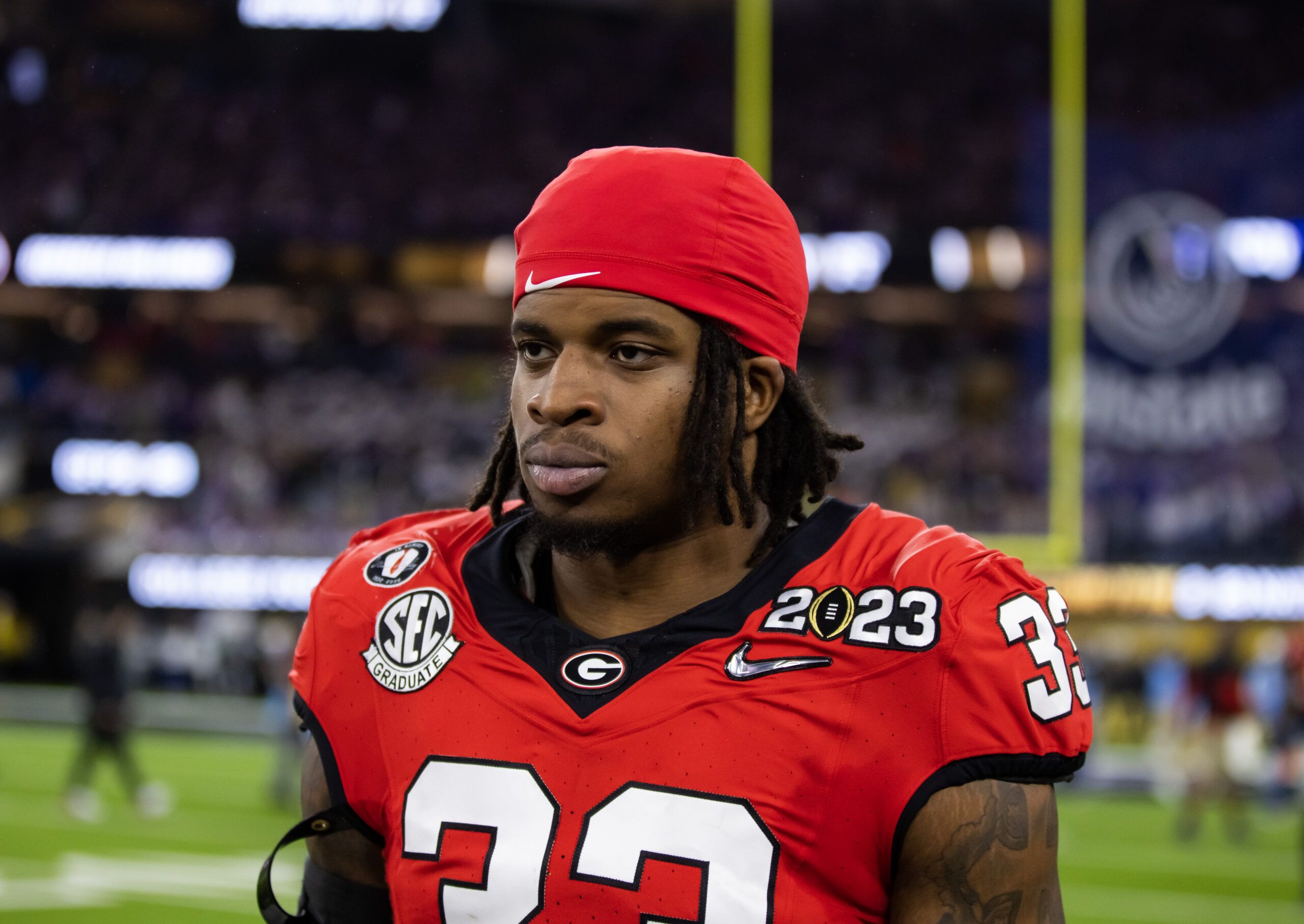 Watch: Rookie Robert Beal Jr. records first sack of…