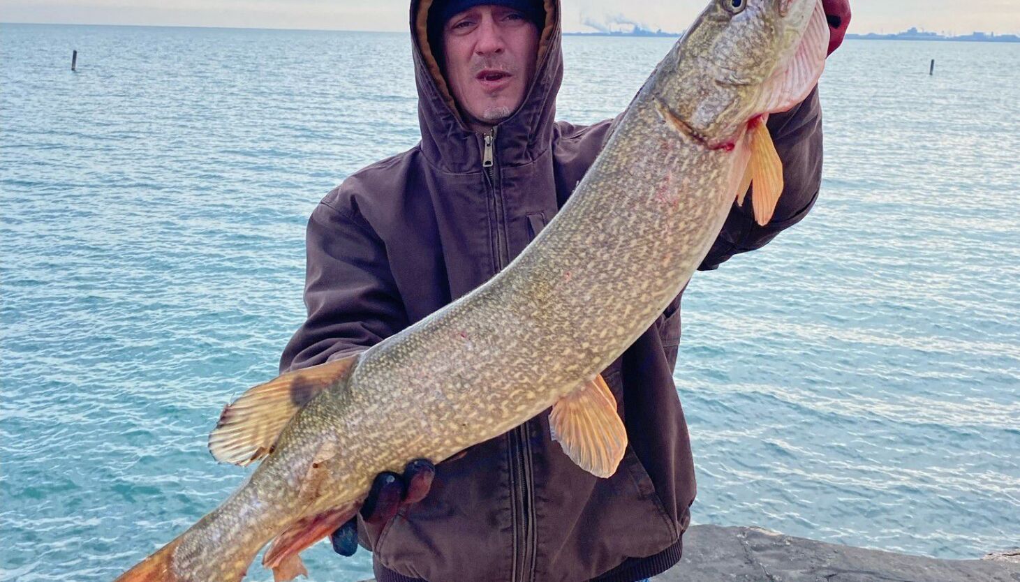 A Siri-ously big northern pike caught at Cal Park
