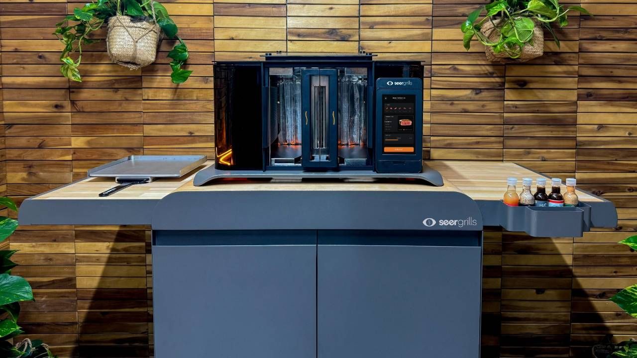 The world’s first AI-powered grill cooks steak and…