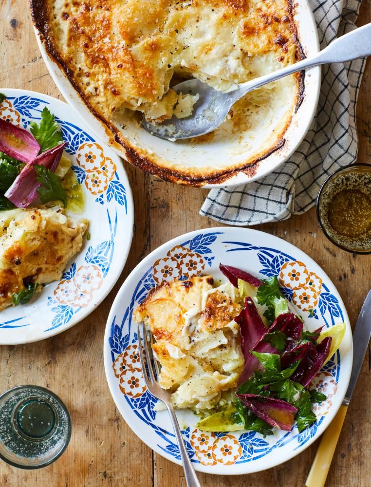 Rosie Birkett’s recipe for cacio e pepe potato gratin…