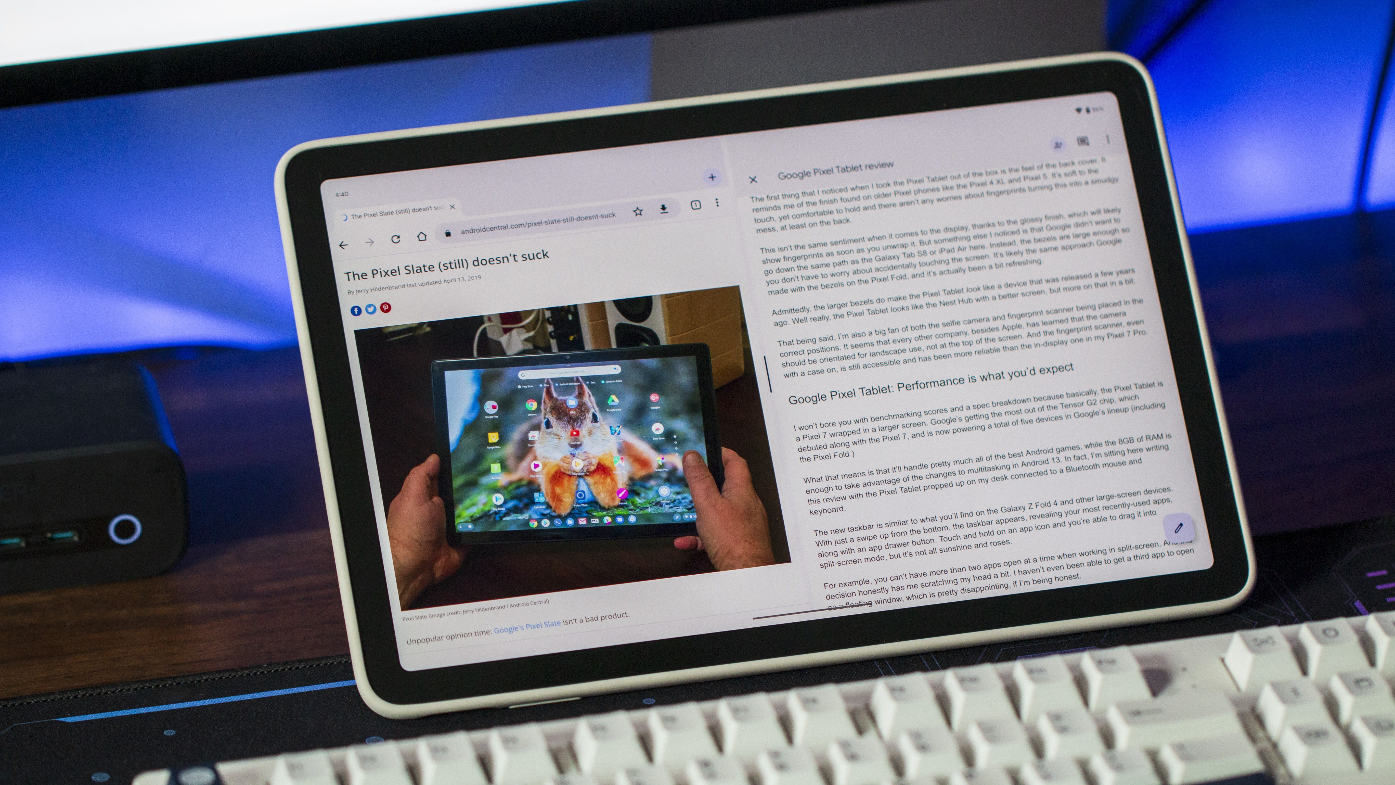 Gboard brings a physical keyboard toolbar to tablets…