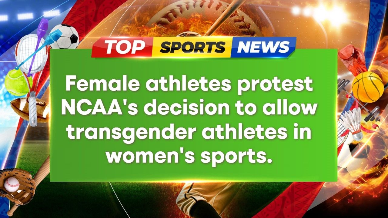 Female athletes rally to protect women's sports from…