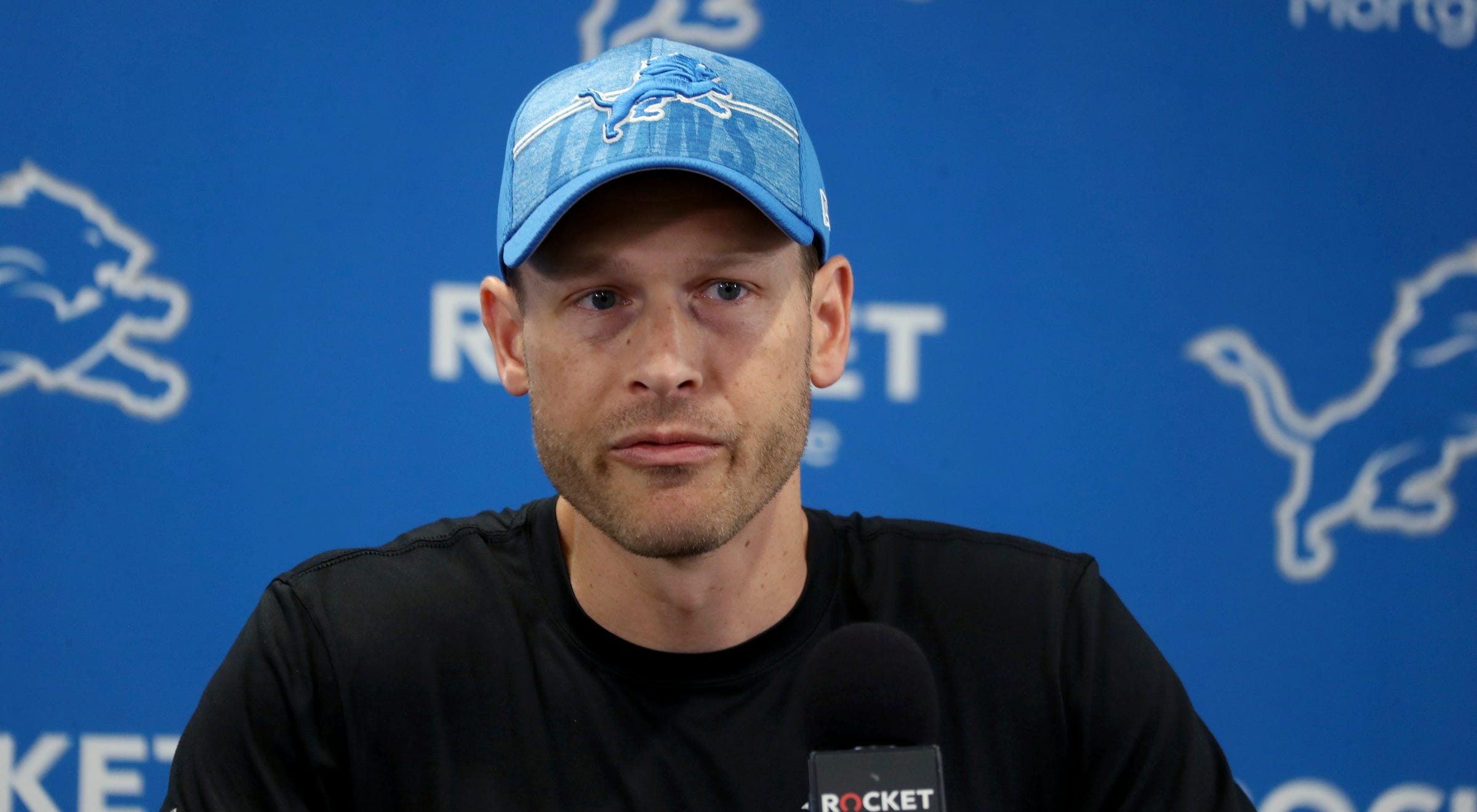 Lions OC Ben Johnson asked if he’ll take all HC…