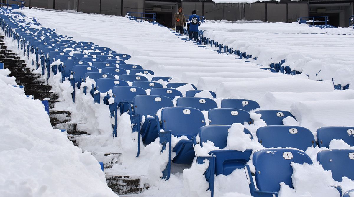 Steelers-Bills Playoff Game in Snow-Packed Stadium Had…