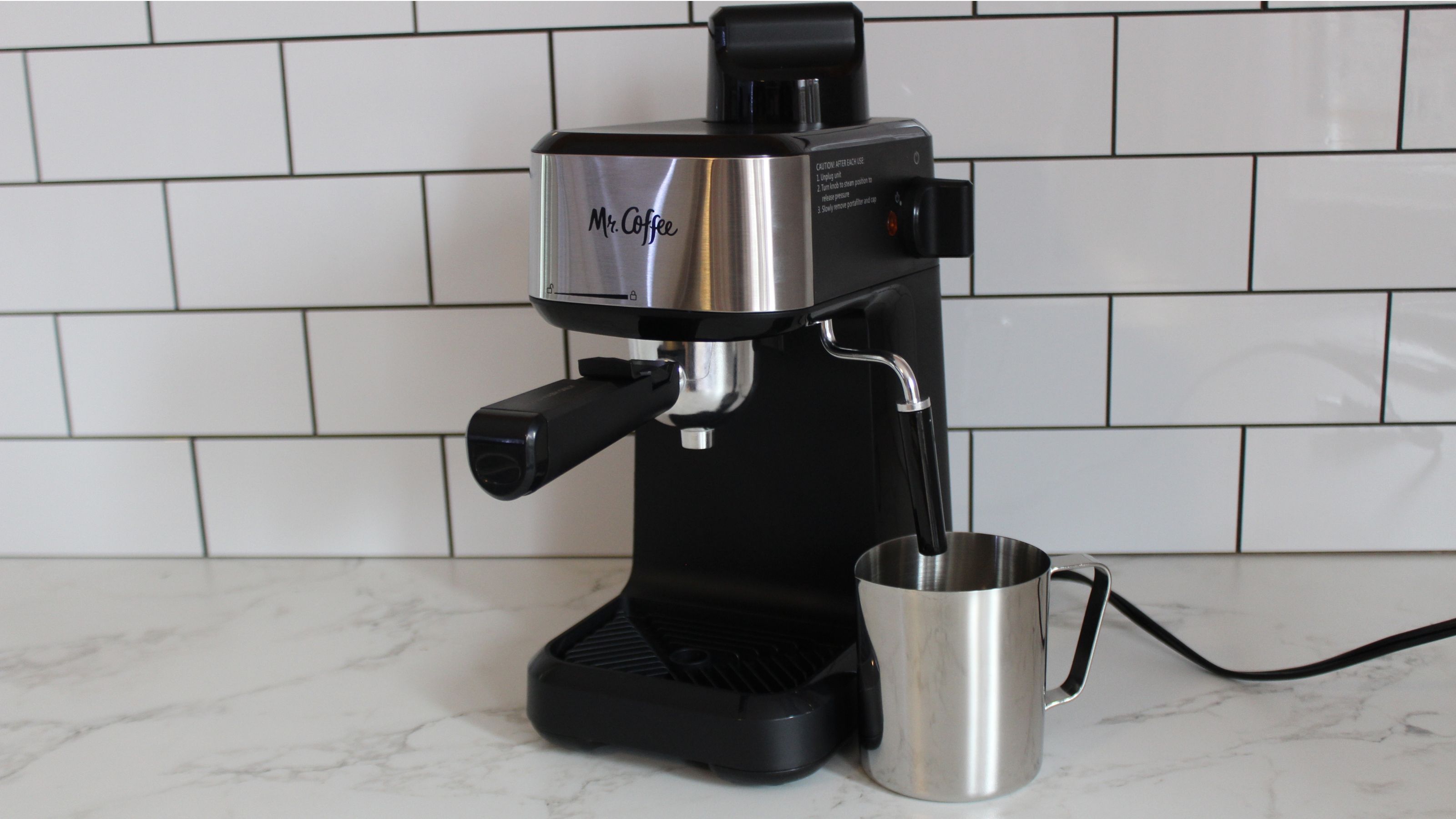 This $60 Mr. Coffee Steam Espresso Maker is a perfect…