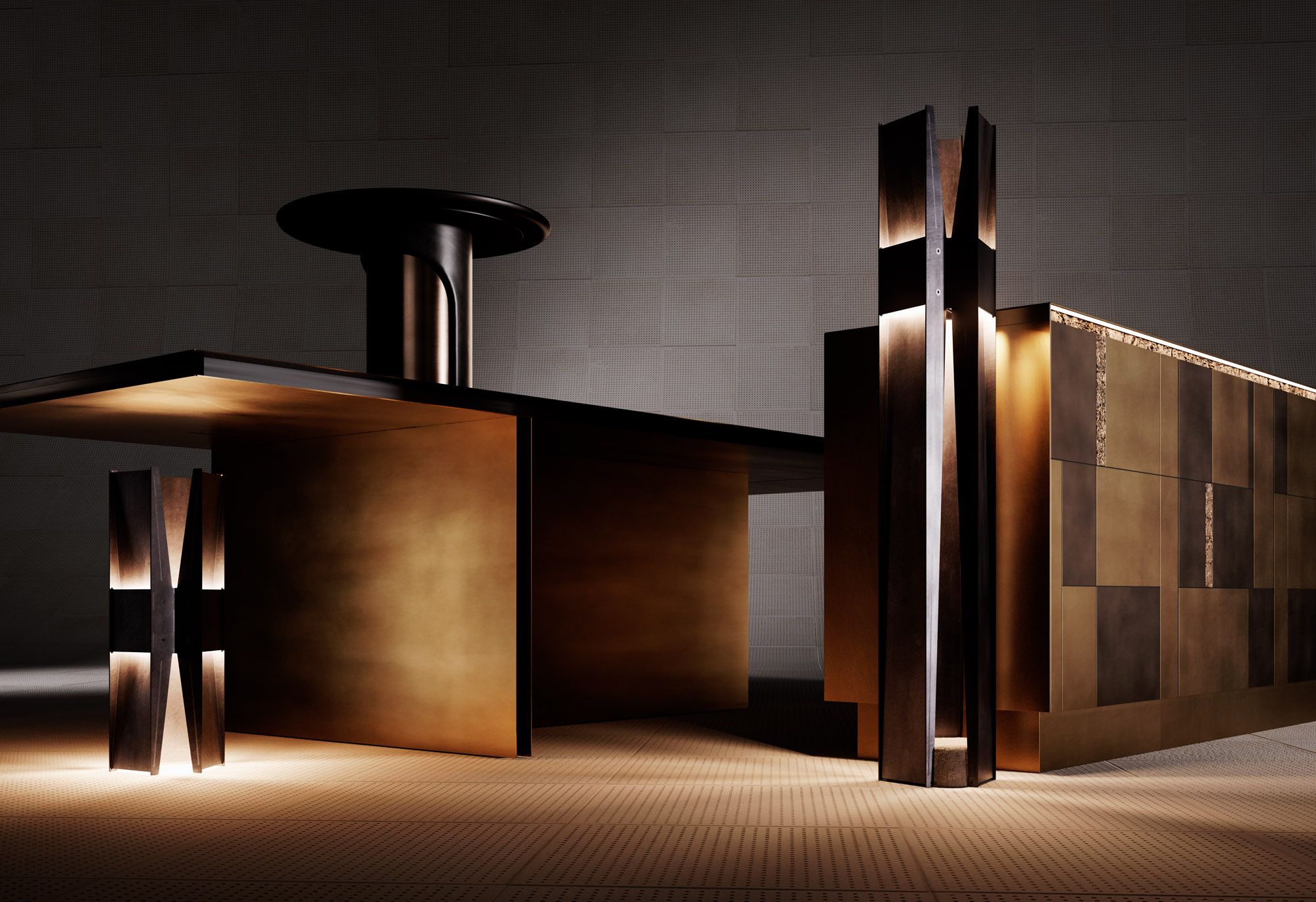 Five eye-catching metallic designs from the Wallpaper*…