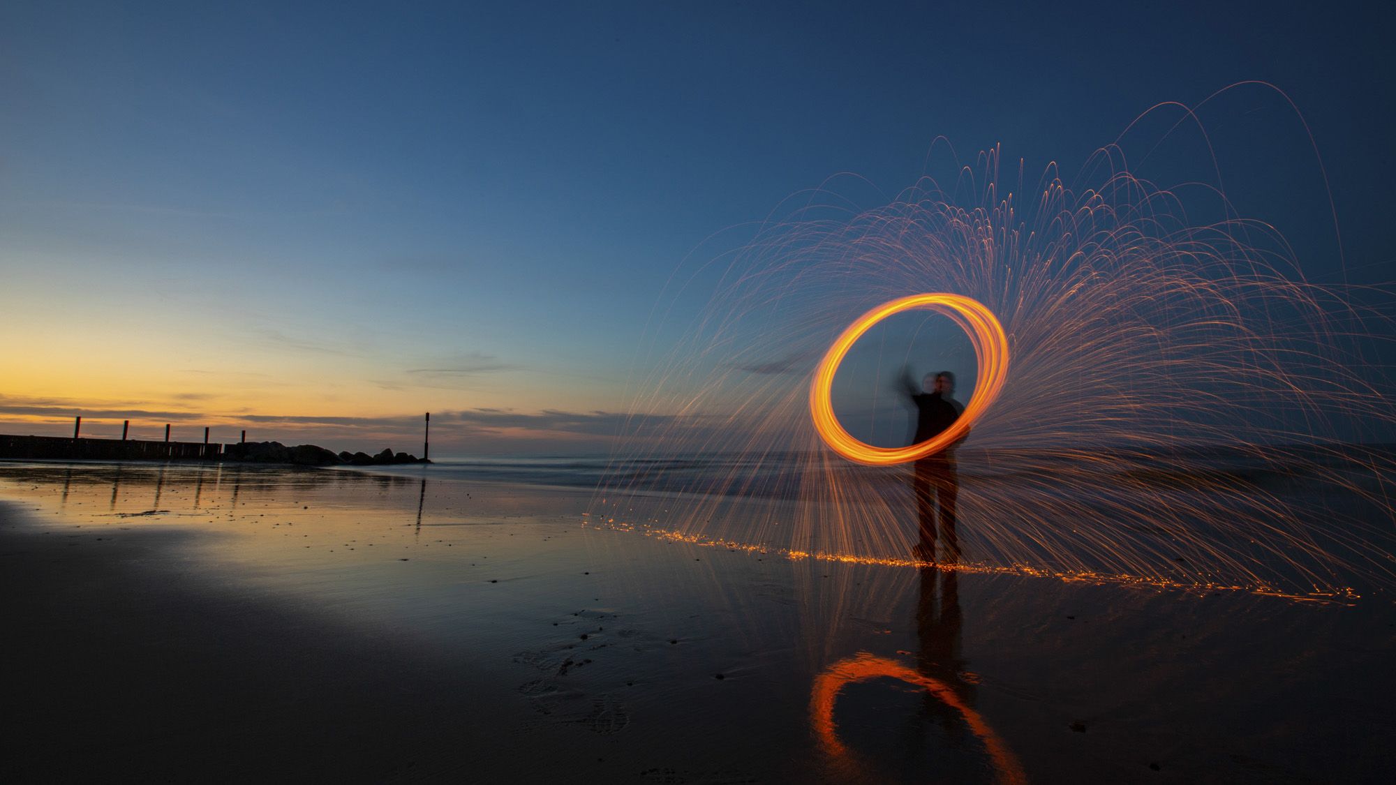 How I create fantastic fire spin photos using an egg…