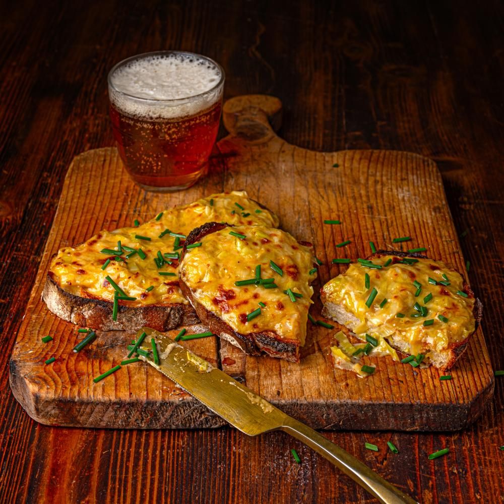 Truffled leek rarebit recipe by Lucy Cuthbert and…
