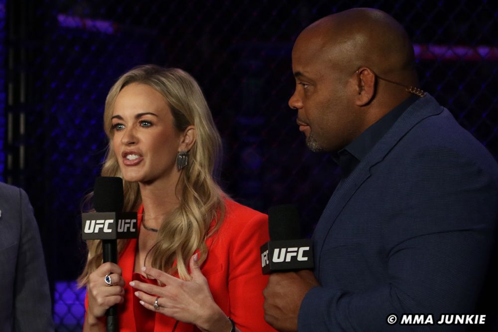 UFC Fight Night 235 commentary team set: Laura Sanko…