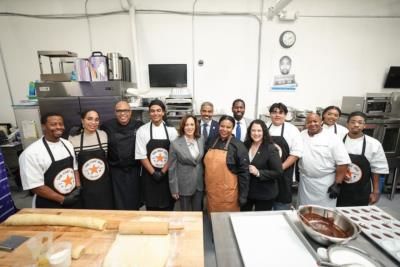 Vice President Harris Visits Chef Jeff Project in…