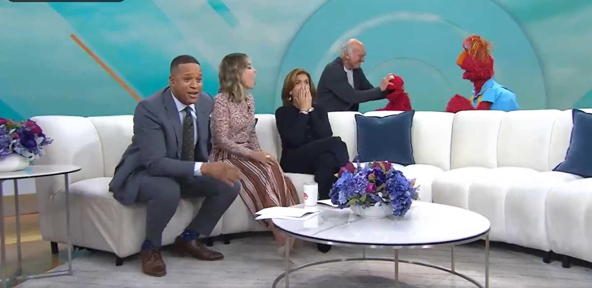 Larry David attacked Elmo on the Today Show, and the…