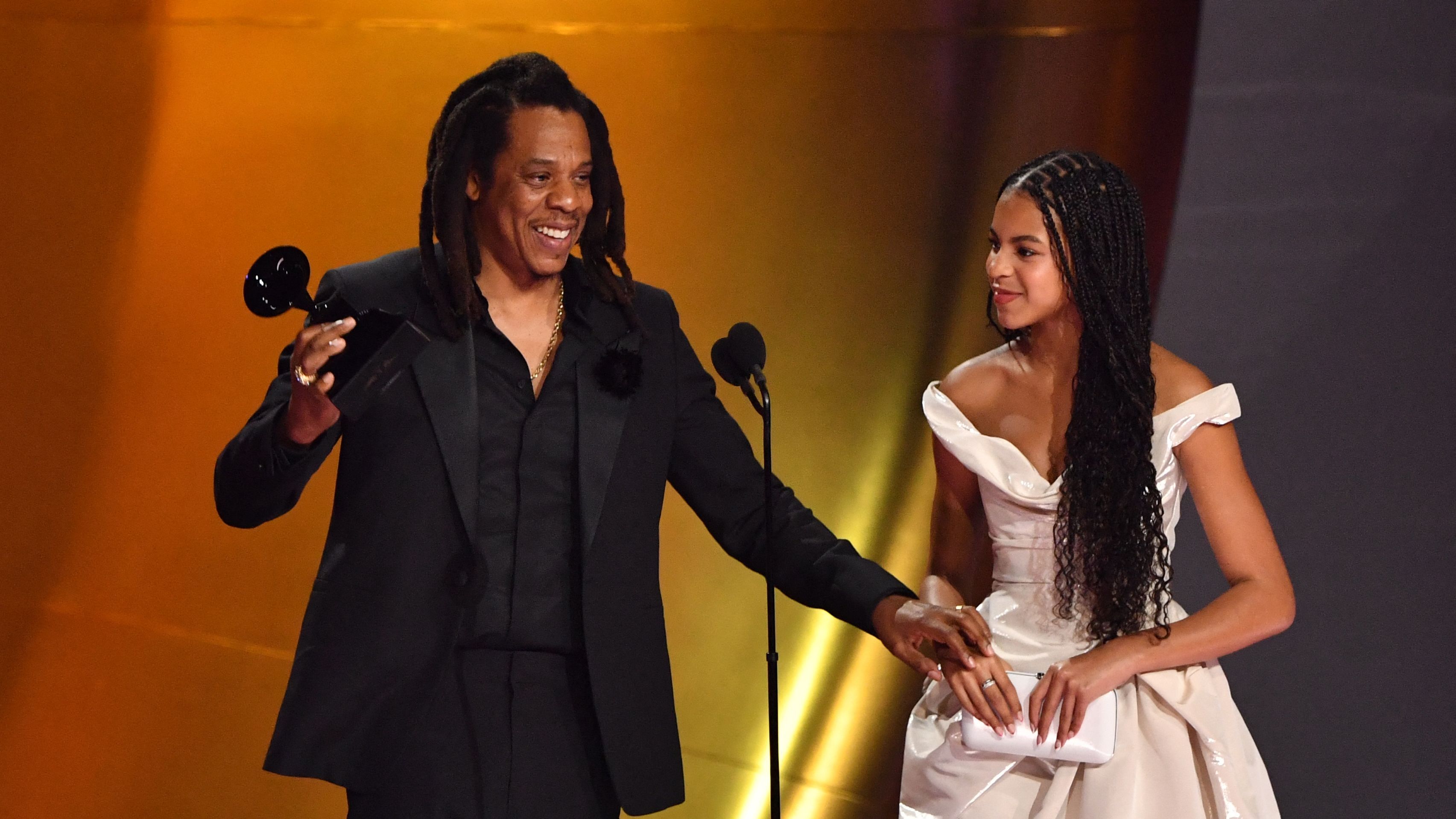 What did Jay-Z say at the Grammys and does Blue Ivy…
