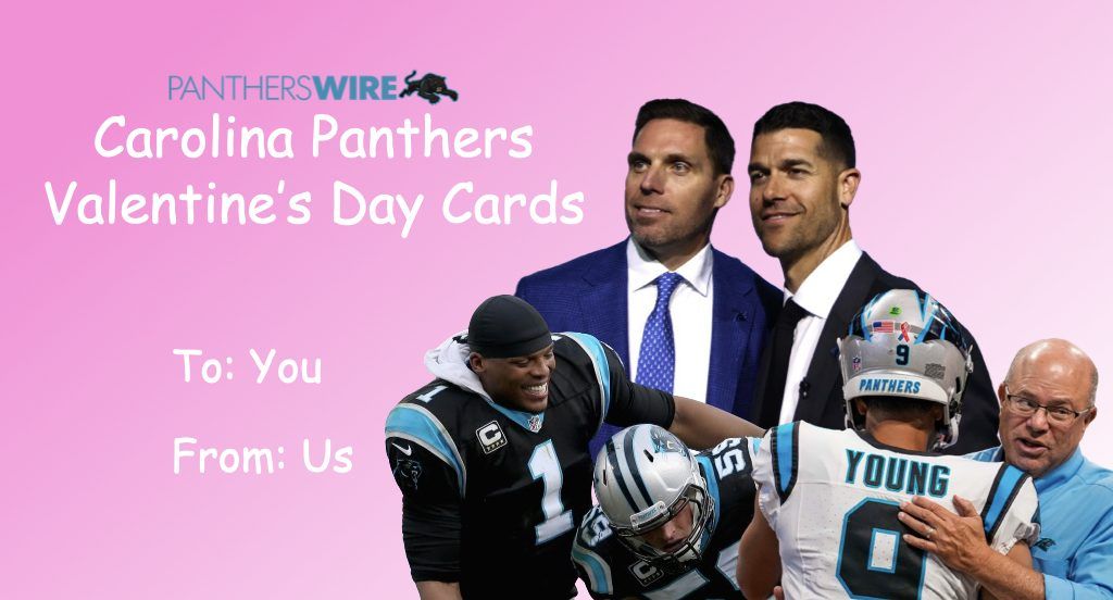 20 Valentine’s Day cards for the special Panthers fan…