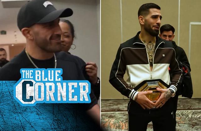 UFC 298 video: Ilia Topuria poses with UFC belt, then…