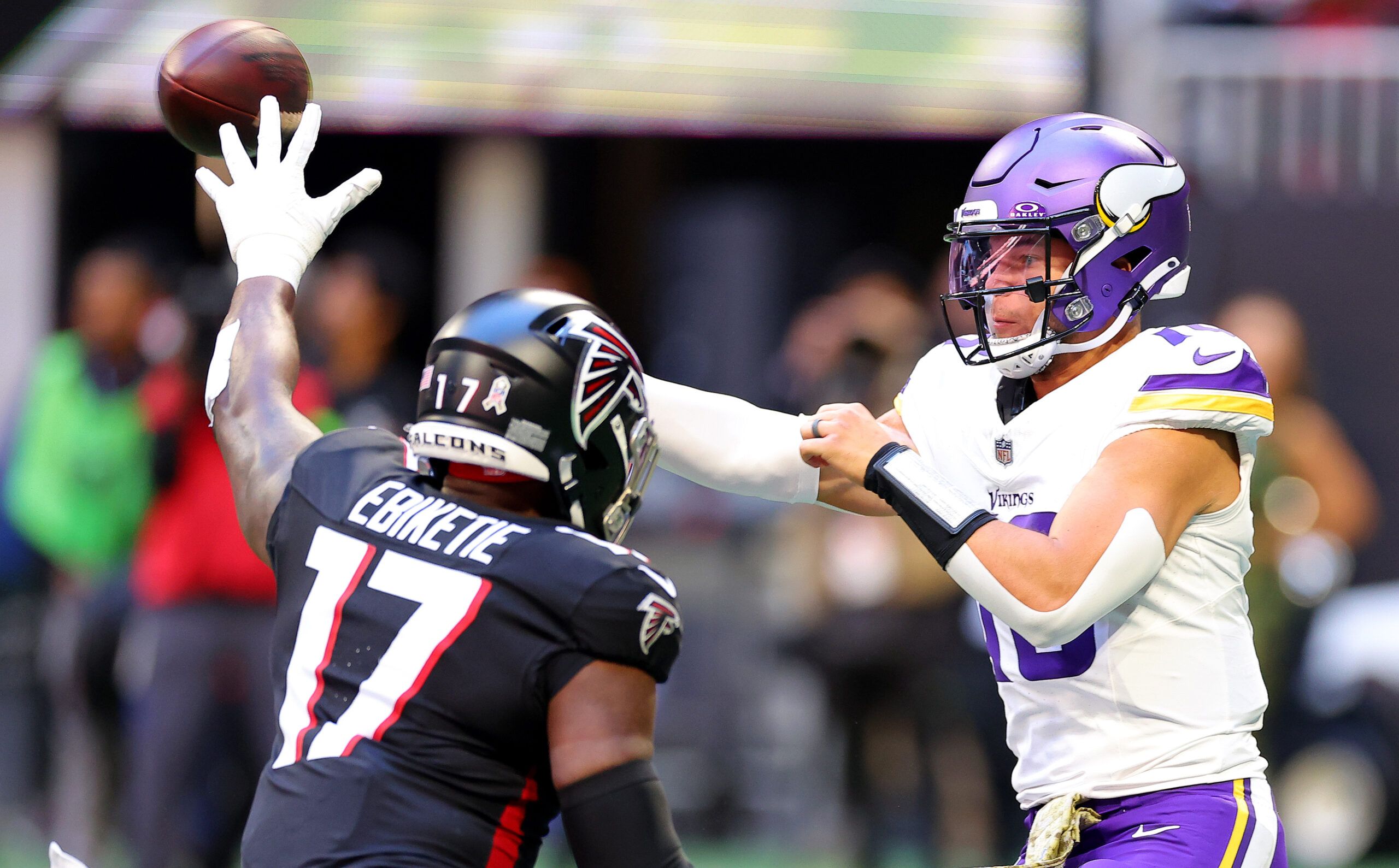 PFF names Falcons LB Arnold Ebiketie as 2024 breakout…