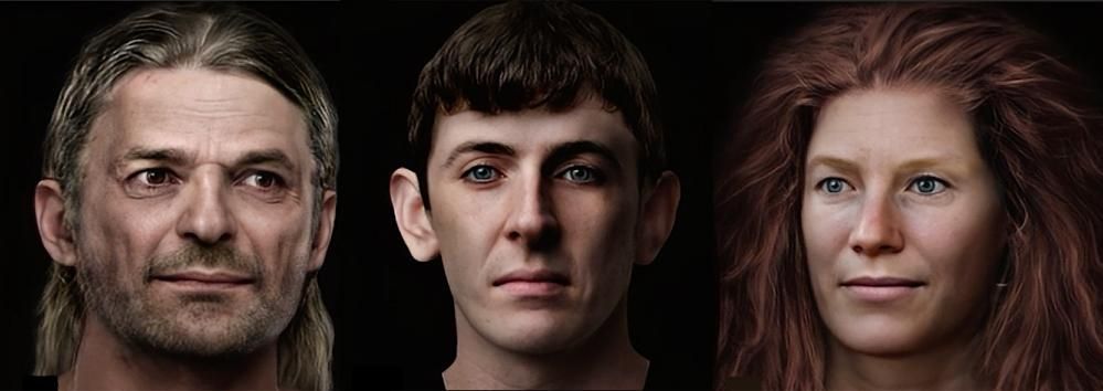 Ancient faces brought back to life at Scottish museum