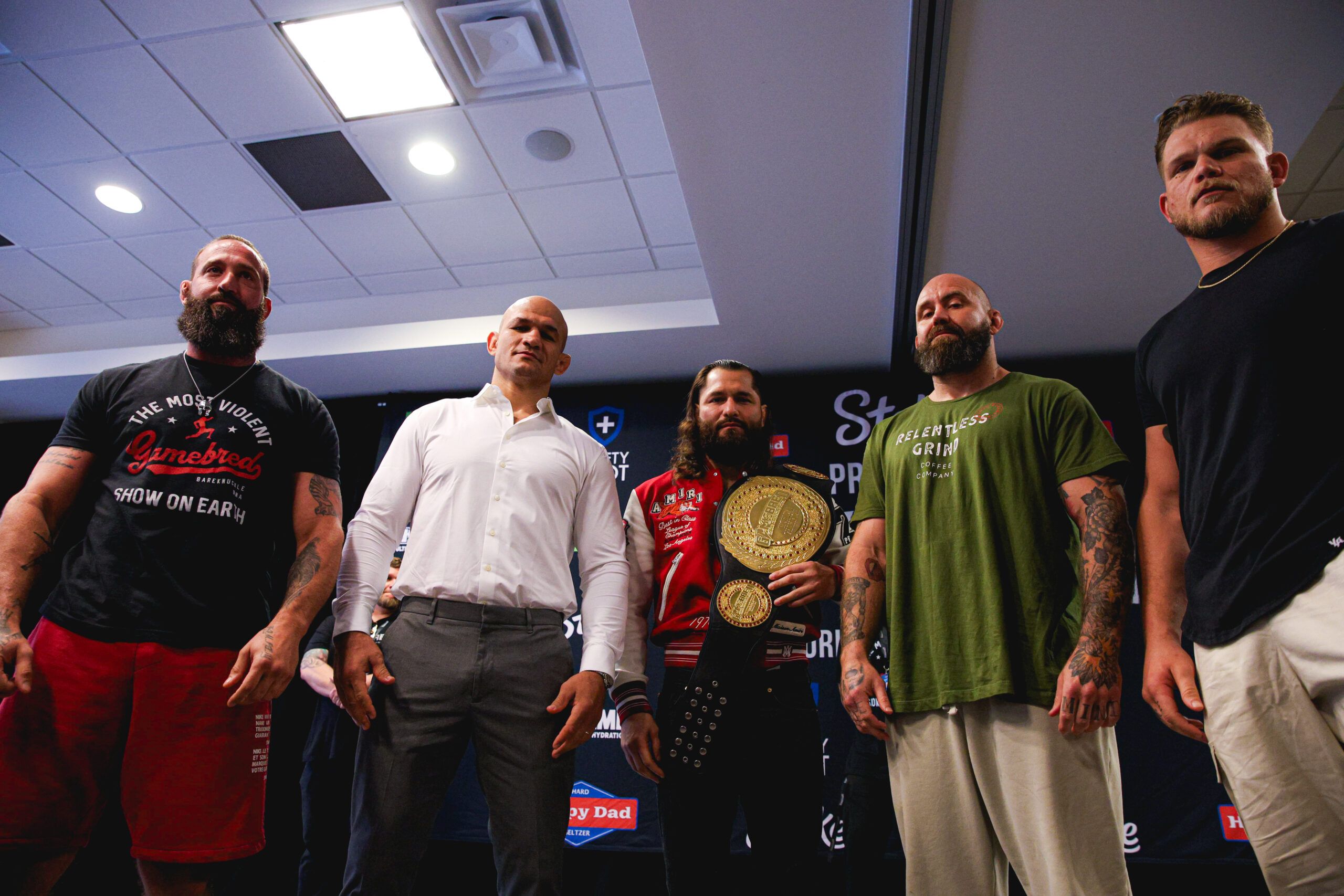 Photos: Gamebred Bareknuckle MMA pre-fight press…