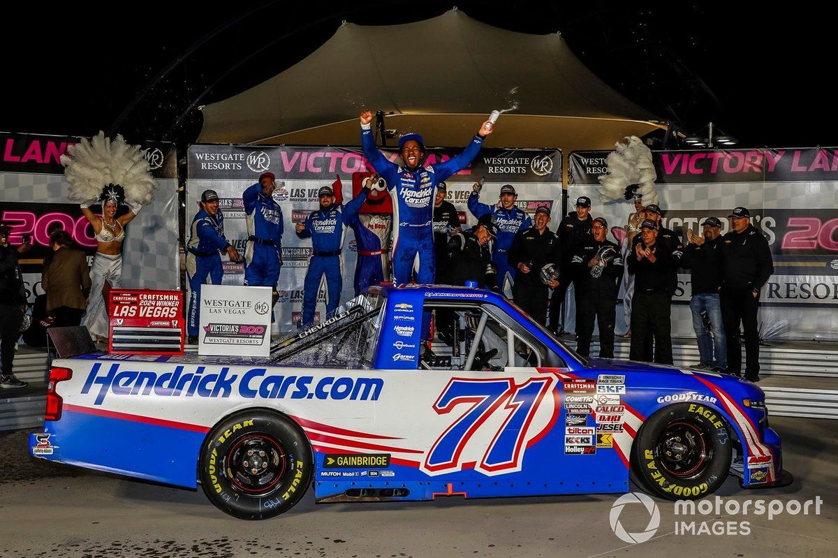 Rajah Caruth earns first NASCAR Truck Series win at…
