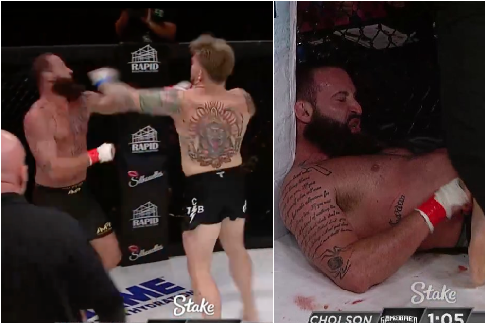 Video: UFC alum Chase Sherman folds Alex Nicholson…