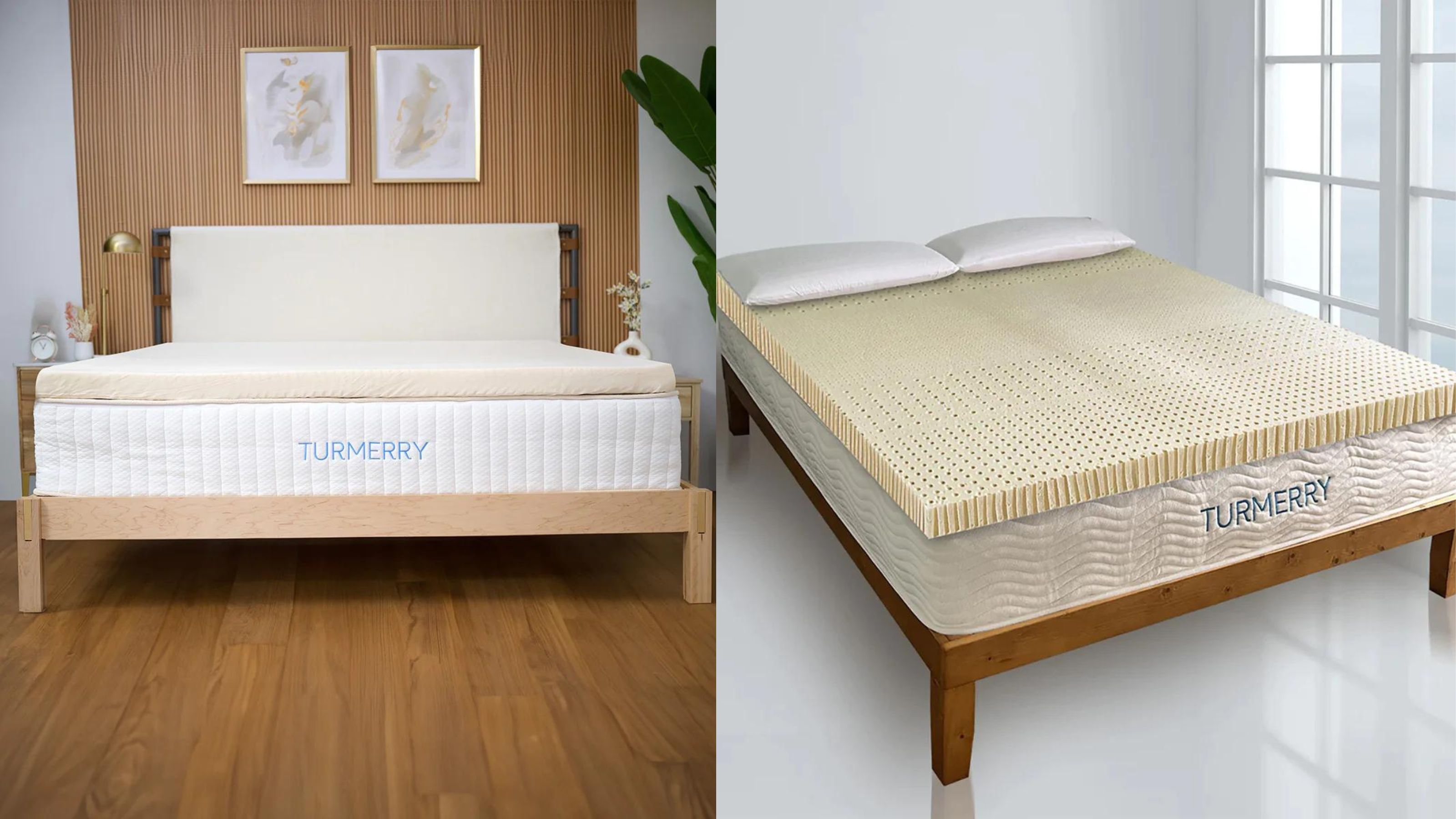 Turmerry Latex Mattress Topper review: a perforated…