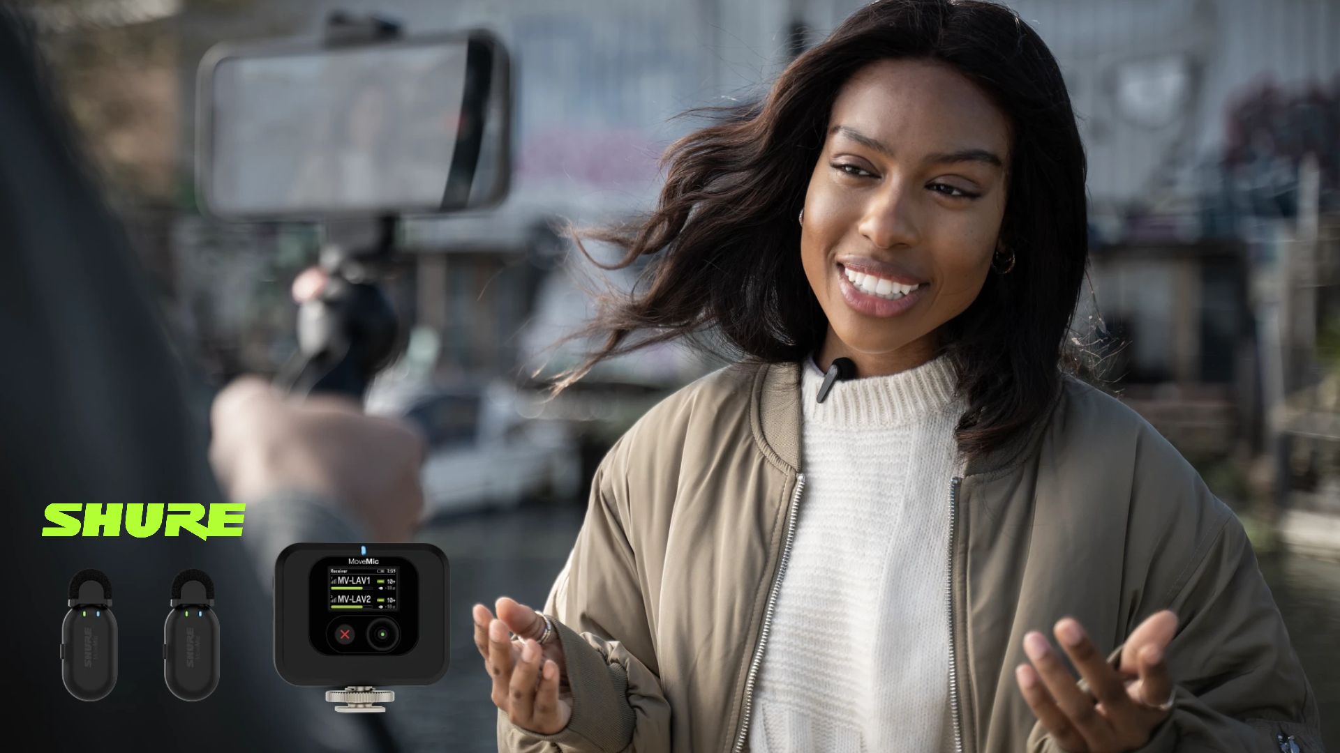 Shure's tiny MoveMic offers a stealth new wireless mic…