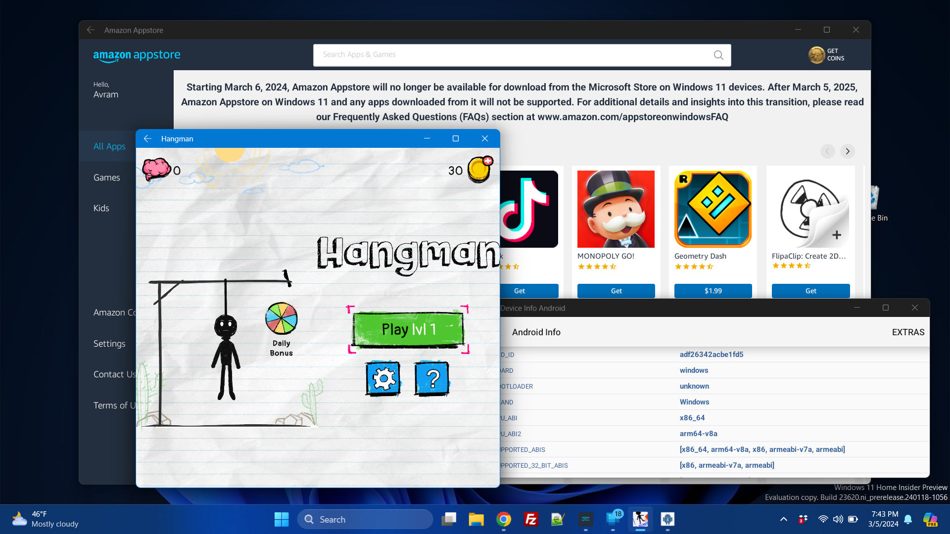 Microsoft is killing Windows 11's Android emulator
