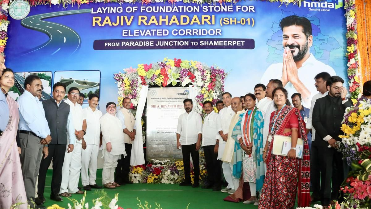 Telangana CM lays foundation stone for elevated…