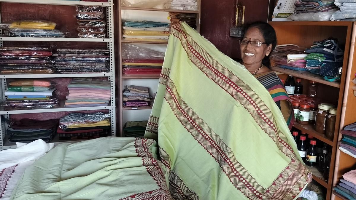 Adding value to traditional art: Hase drawings on saris