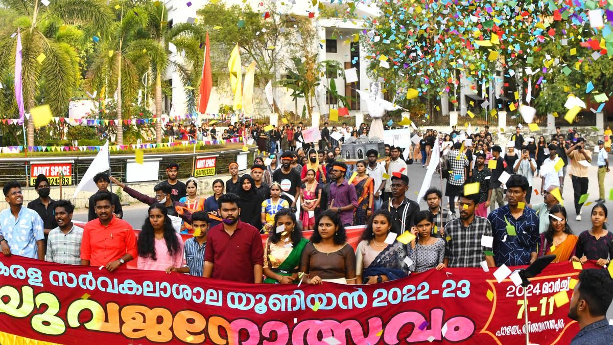 Colourful start to Kerala University Youth Festival in…