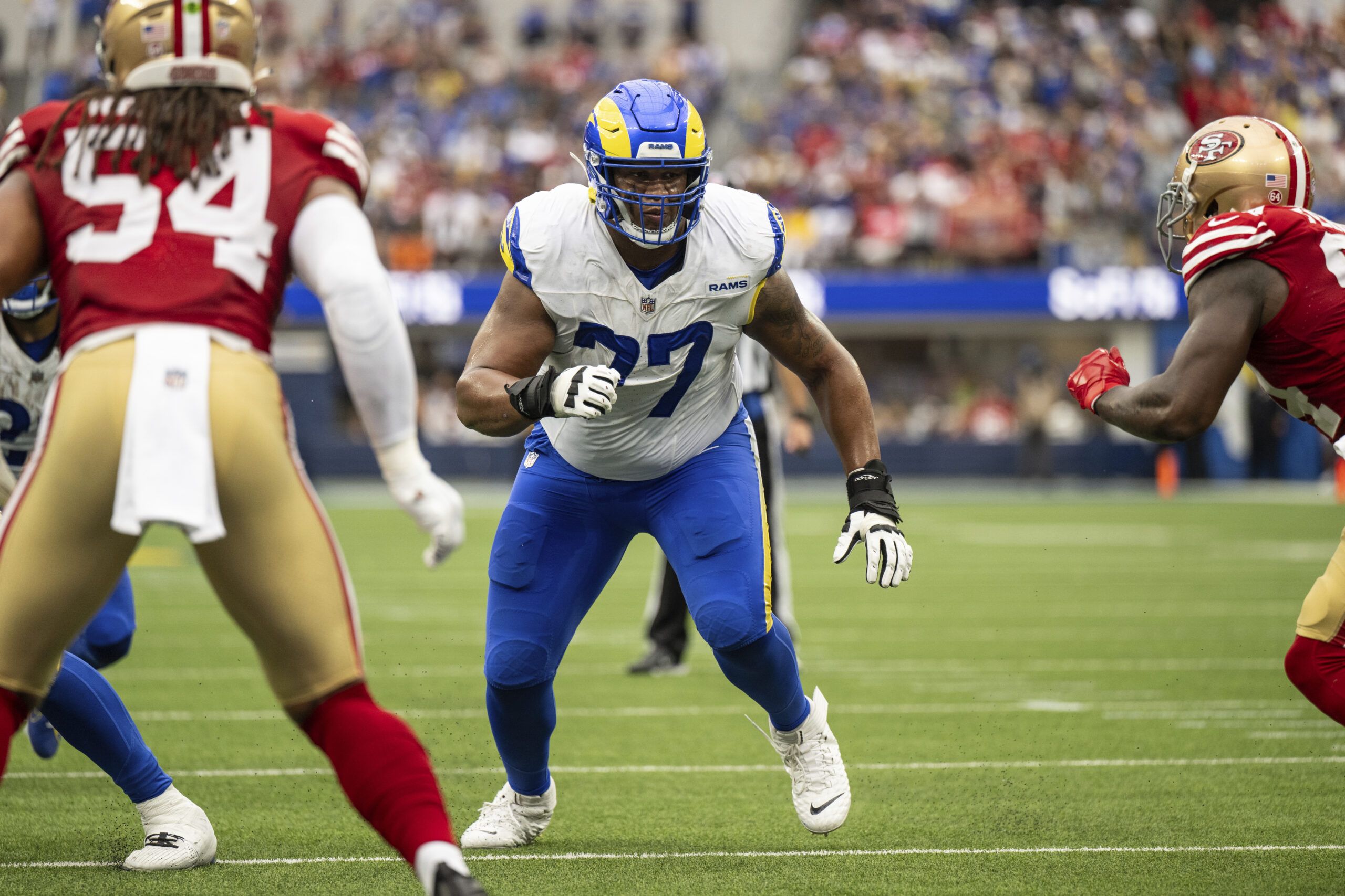 Rams plan to use RFA tender on LT Alaric Jackson