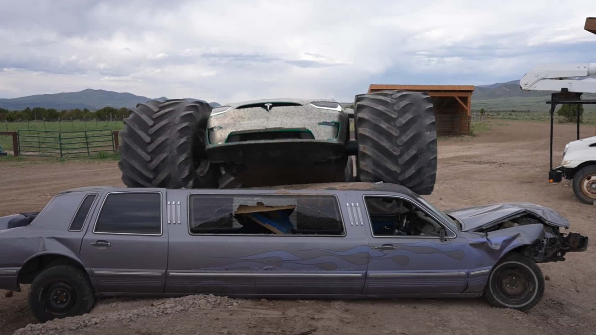 Watch This Nickel-Covered Tesla Model X With Monster…