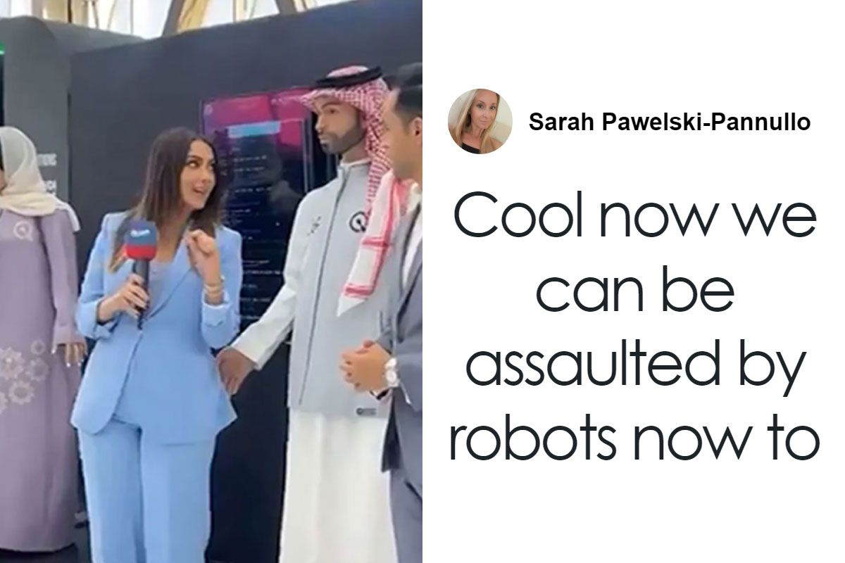 Saudi Humanoid Robot Touches Woman Inappropriately…
