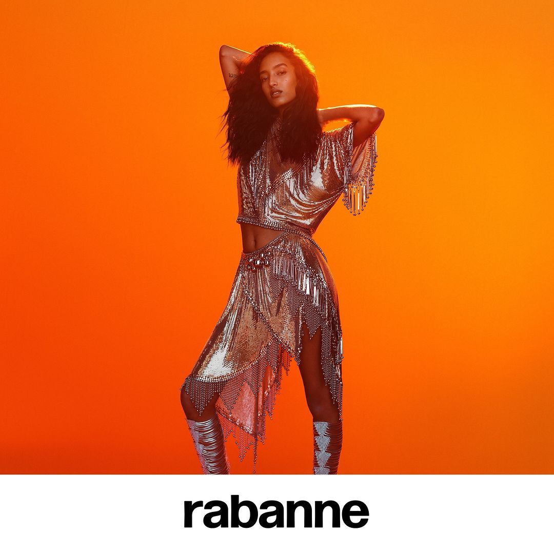 Model Mona Tougaard Really Shines in Rabanne's New…