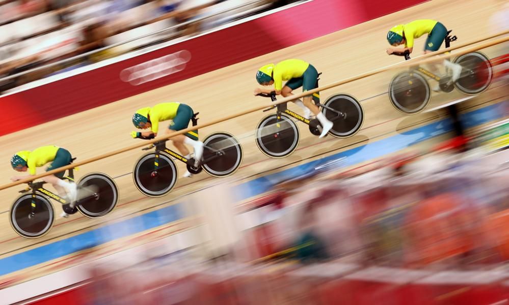 Australian track cycling team wheels out $100,000 bike…