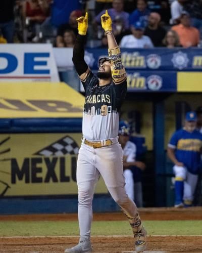 Jose Rondon Celebrates Victorious Moment On The Field