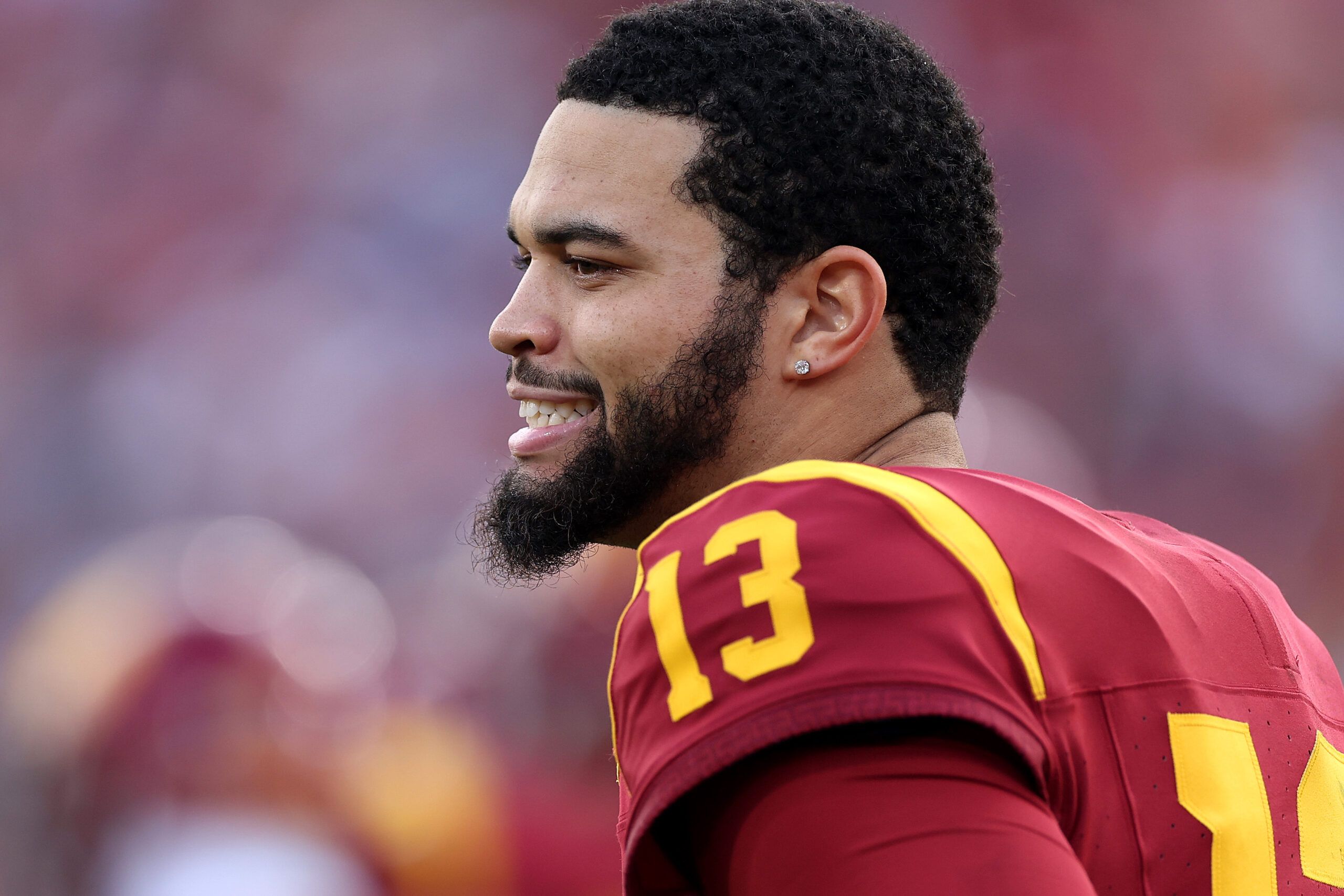 WATCH: Caleb Williams wows with insane throw to end…