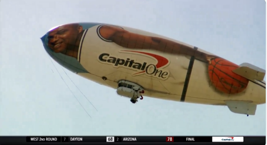 A Charles Barkley-themed blimp set Ernie Johnson up…