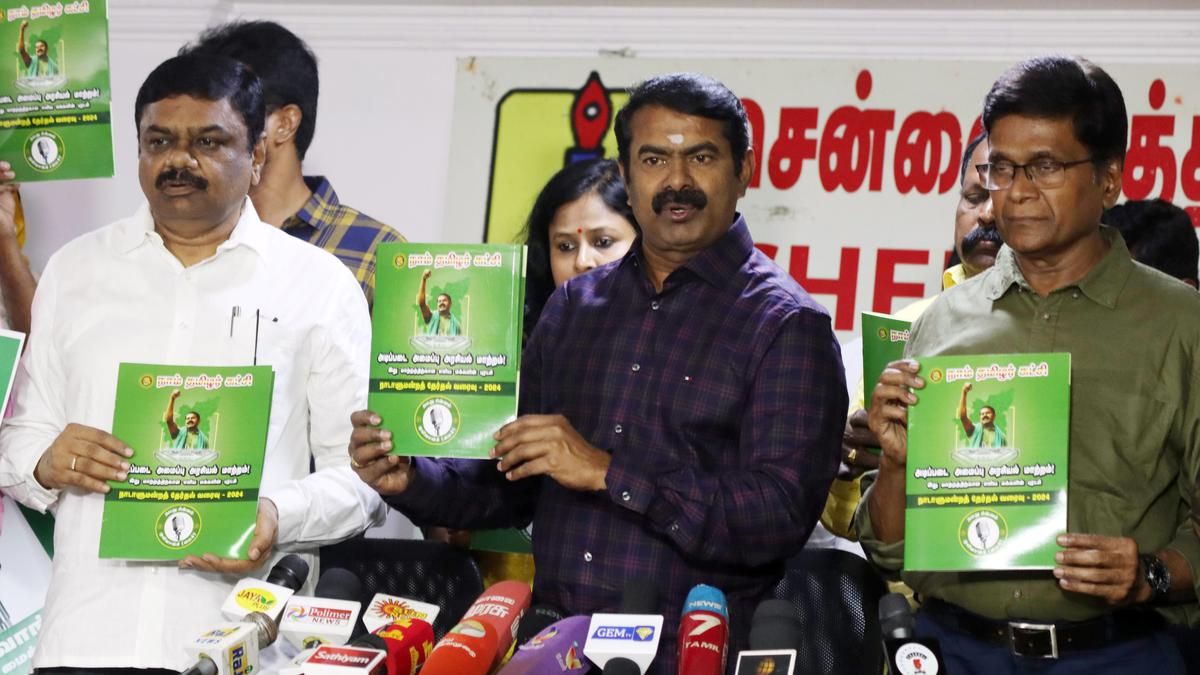 Seeman introduces ‘mike’ symbol for Naam Tamilar…
