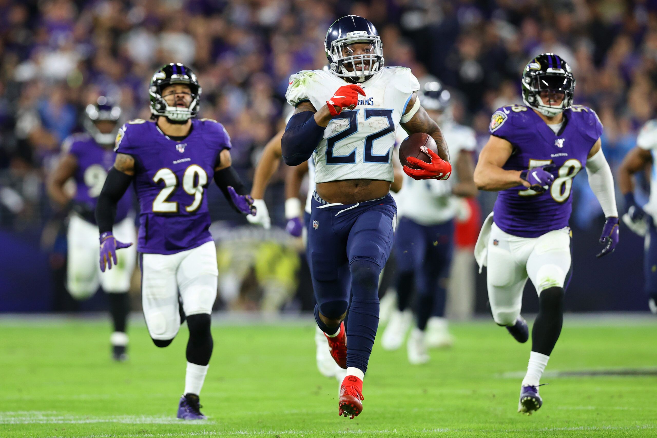Ravens RB Derrick Henry discusses changing teams after…