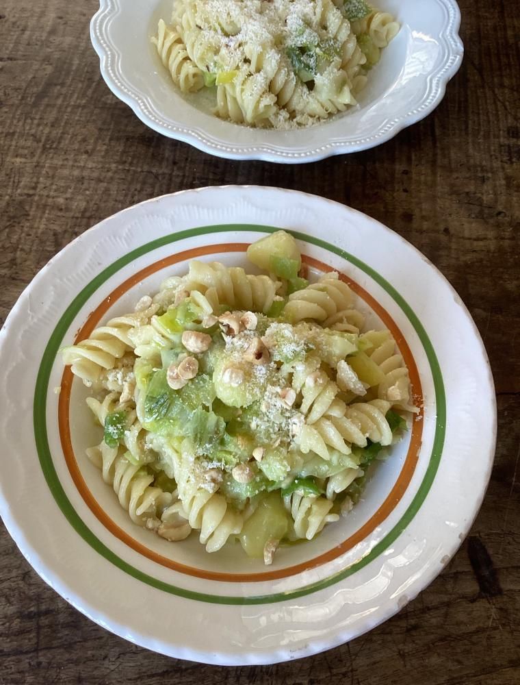 Rachel Roddy’s fusilli with leek, potato, parmesan and…