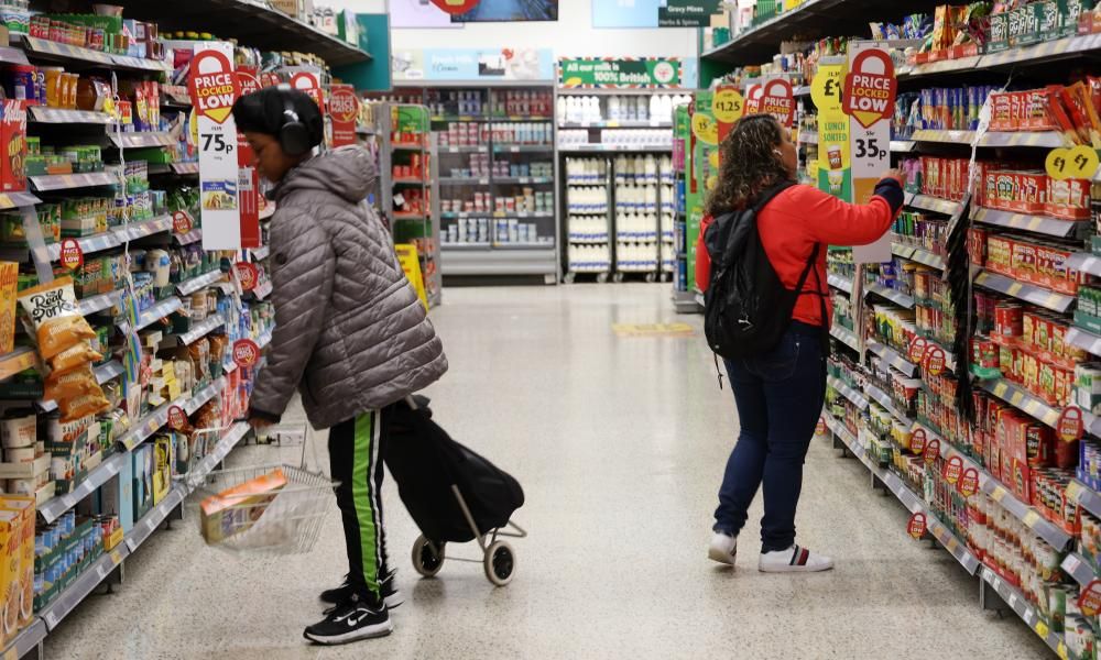 Inflation in UK shops drops to lowest level in two…