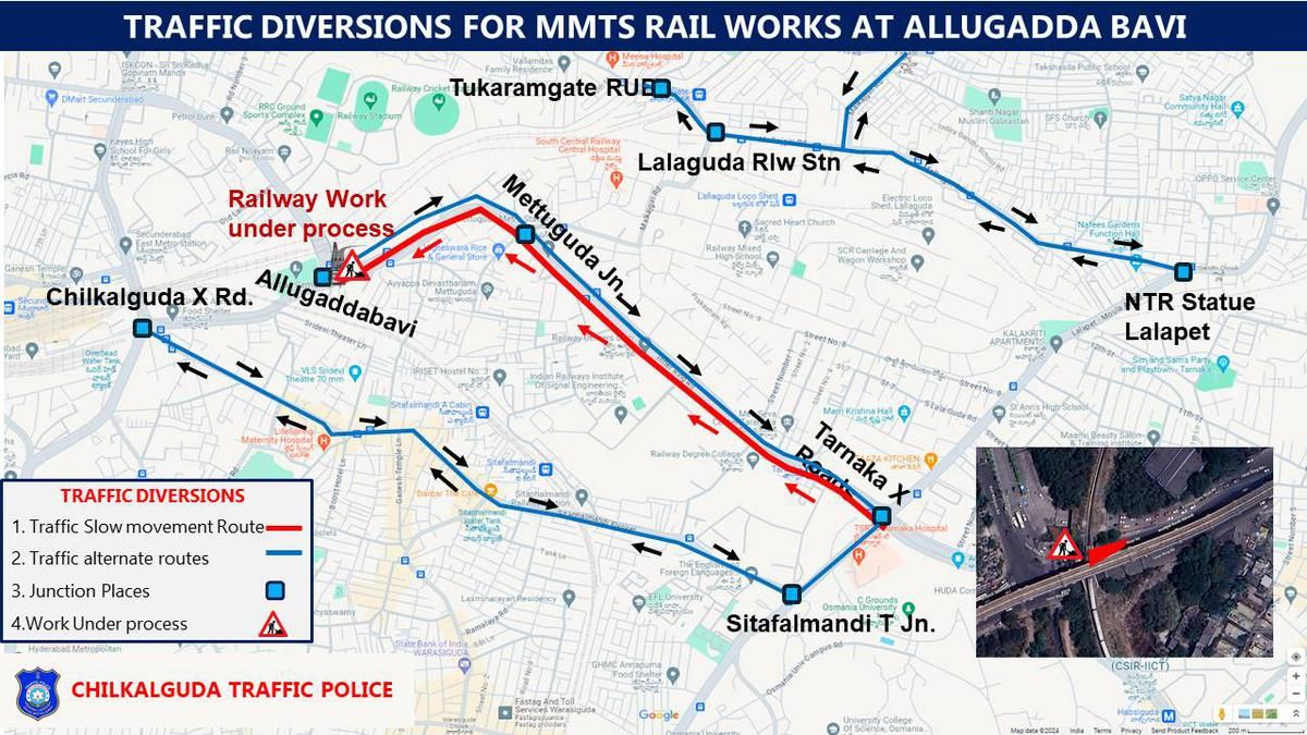 Hyderabad | 30-day traffic diversions during MMTS…